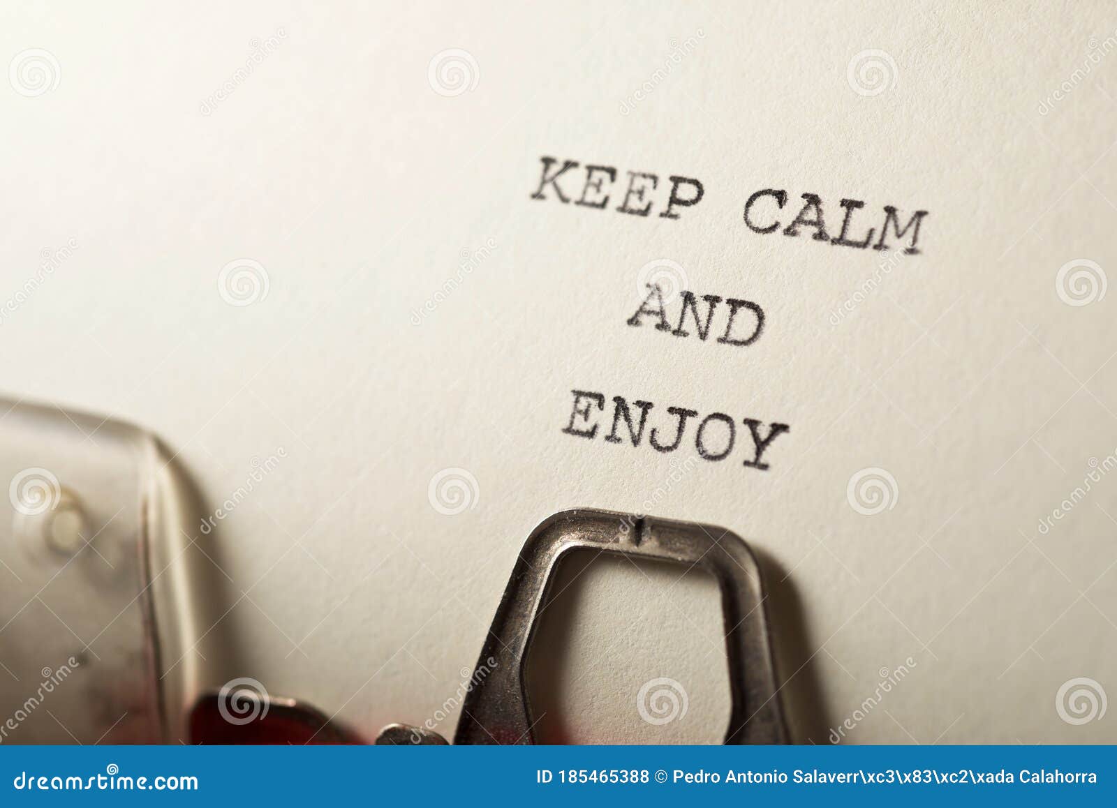 Keep calm and enjoy stock photo. Image of attitude, message - 185465388