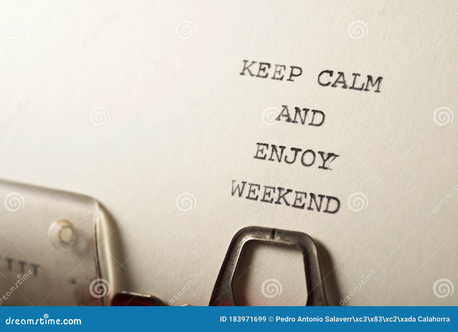 Keep Calm and Enjoy Weekend Stock Image - Image of relax, activity ...