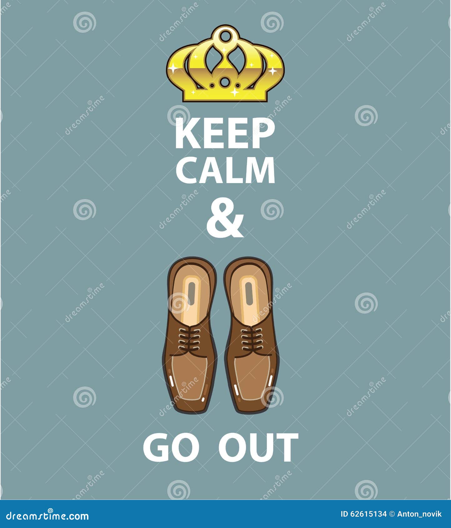 Keep Calm and Go Out Vector Stock Vector - Illustration of trendy ...