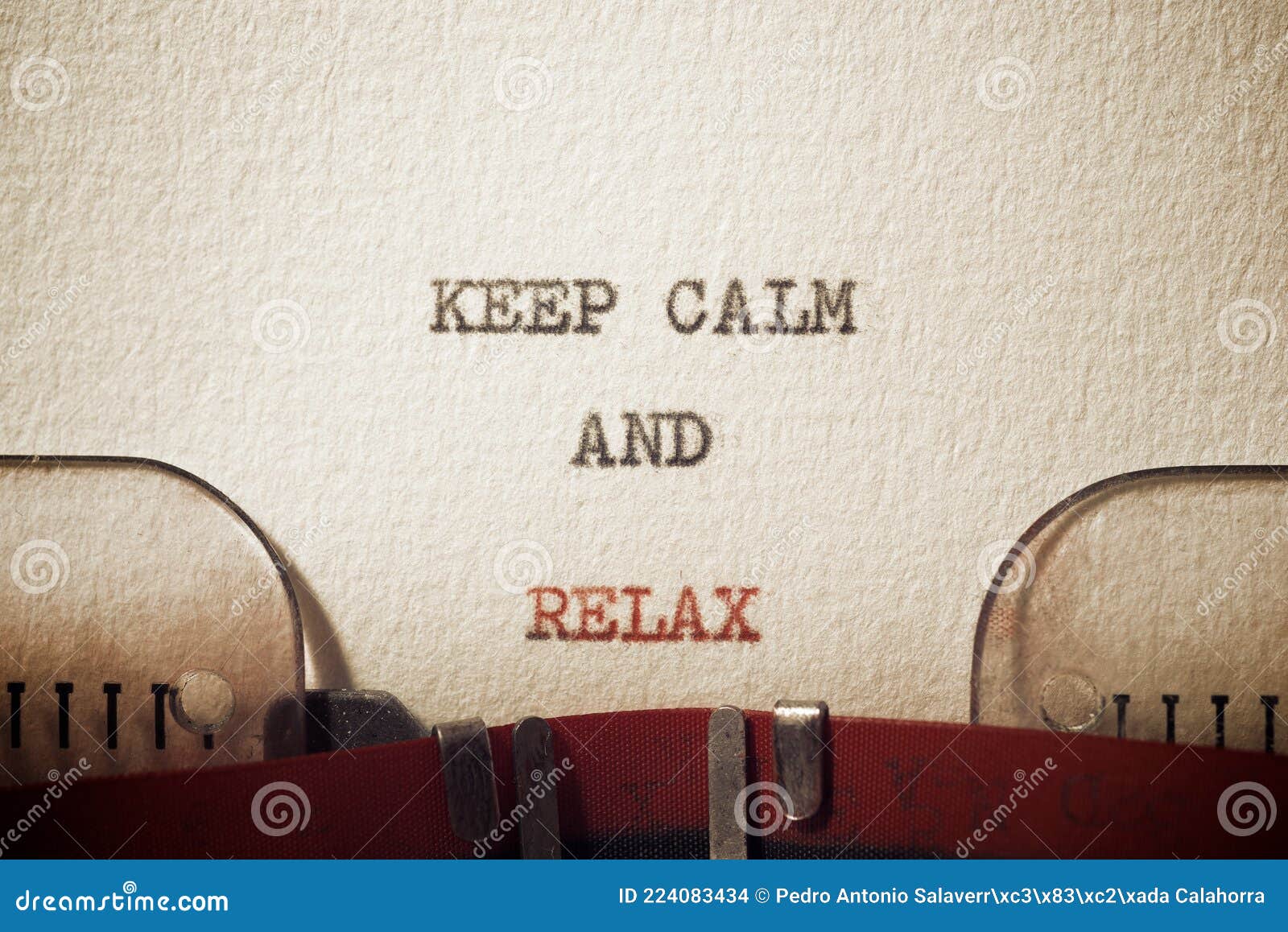 Keep calm and relax stock photo. Image of sentence, calm - 224083434