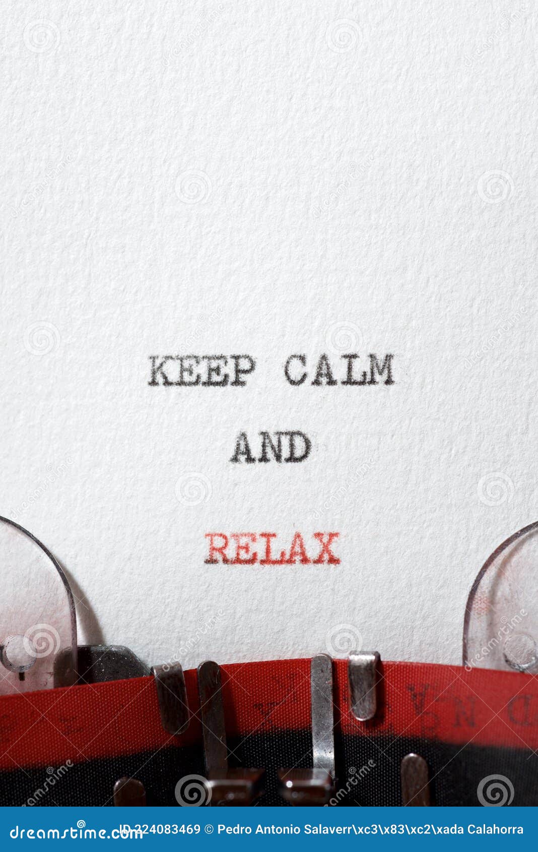 Keep calm and relax stock image. Image of harmony, title - 224083469