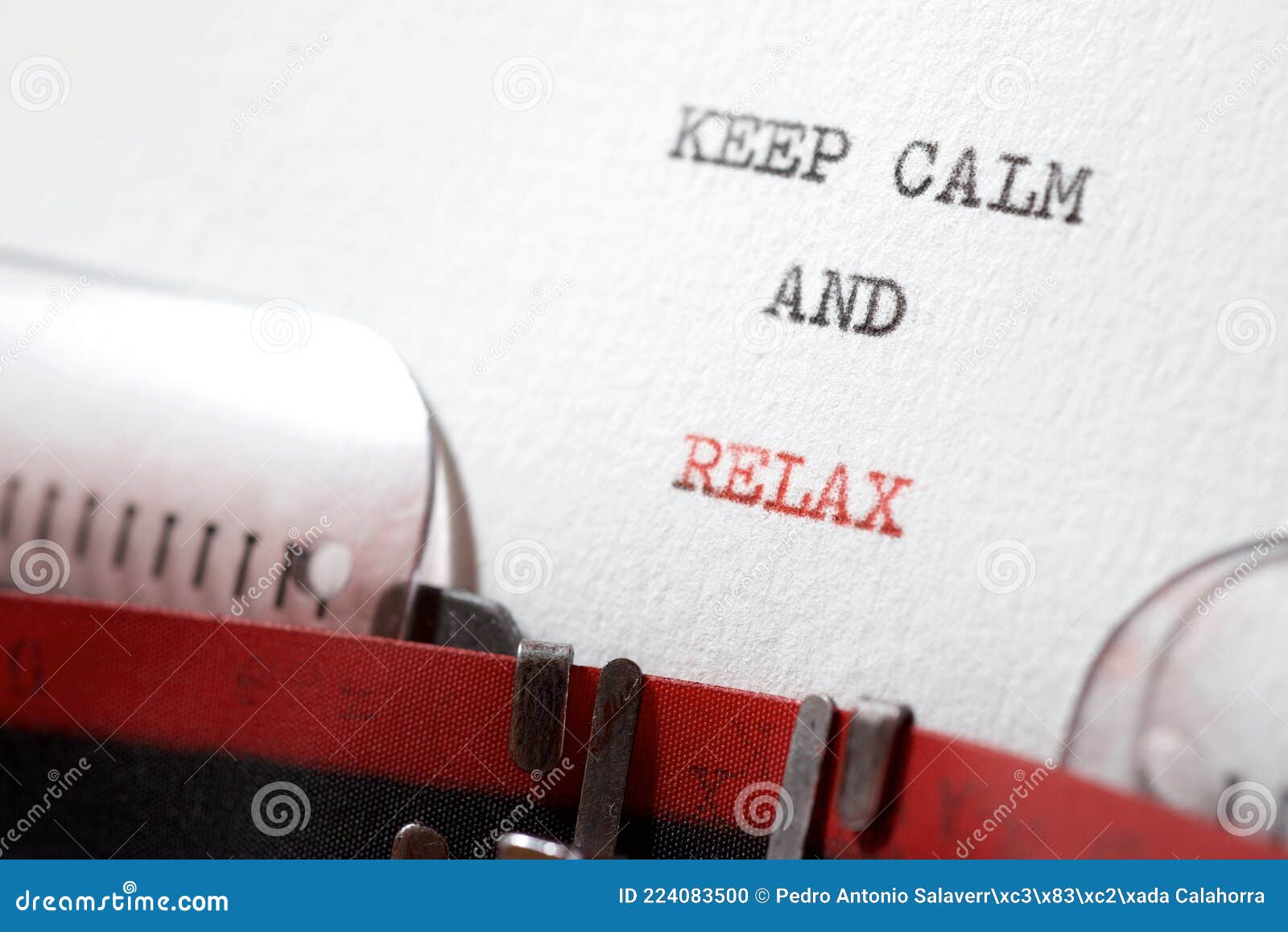 Keep calm and relax stock photo. Image of quote, phrase - 224083500