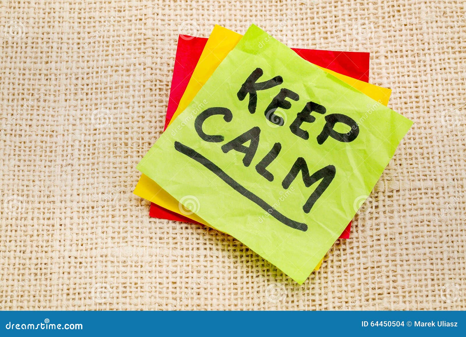 Keep calm reminder note stock photo. Image of stress - 64450504