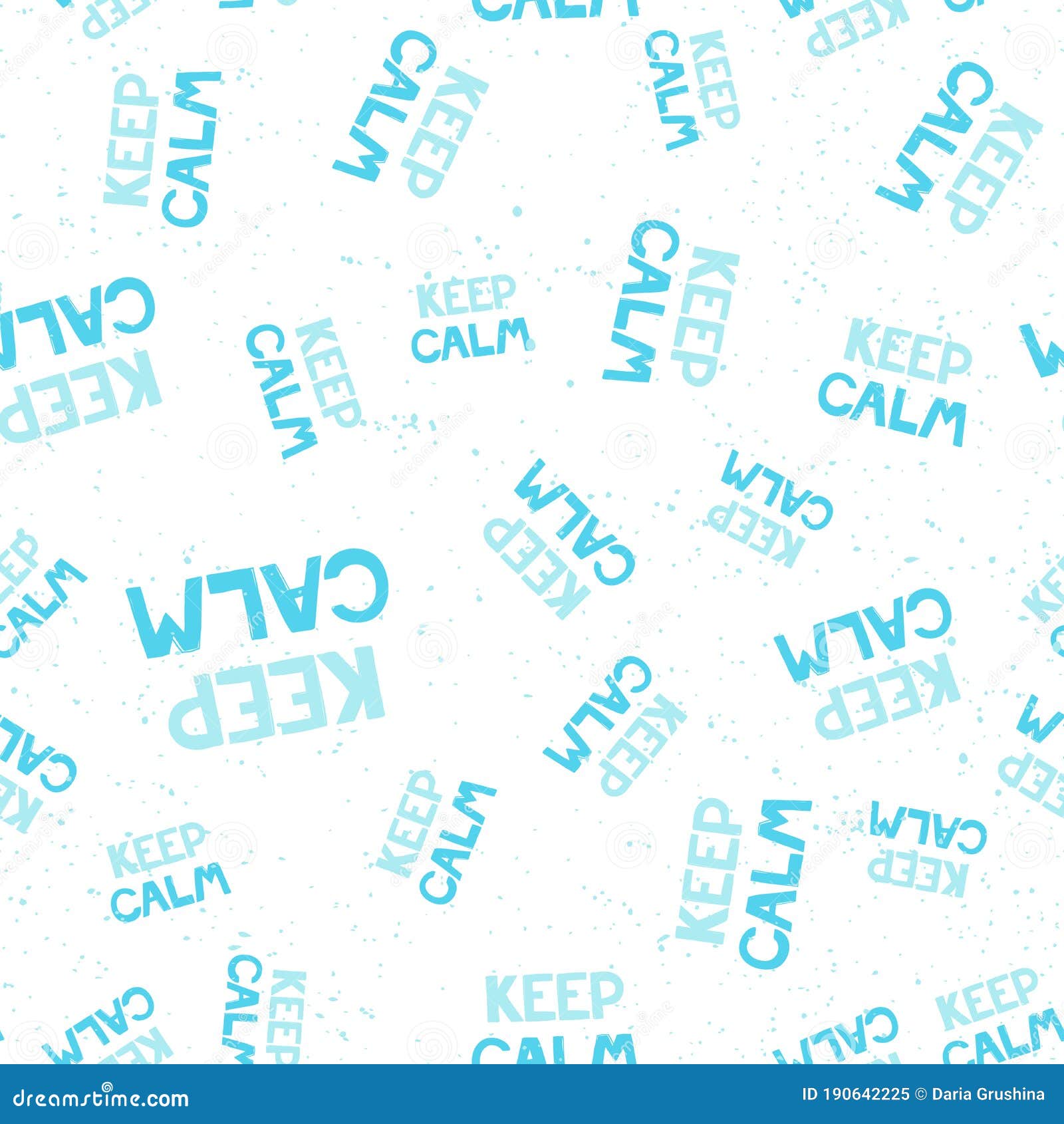 Keep Calm. Retro Pattern for Print Design. Cartoon Vector Illustration ...