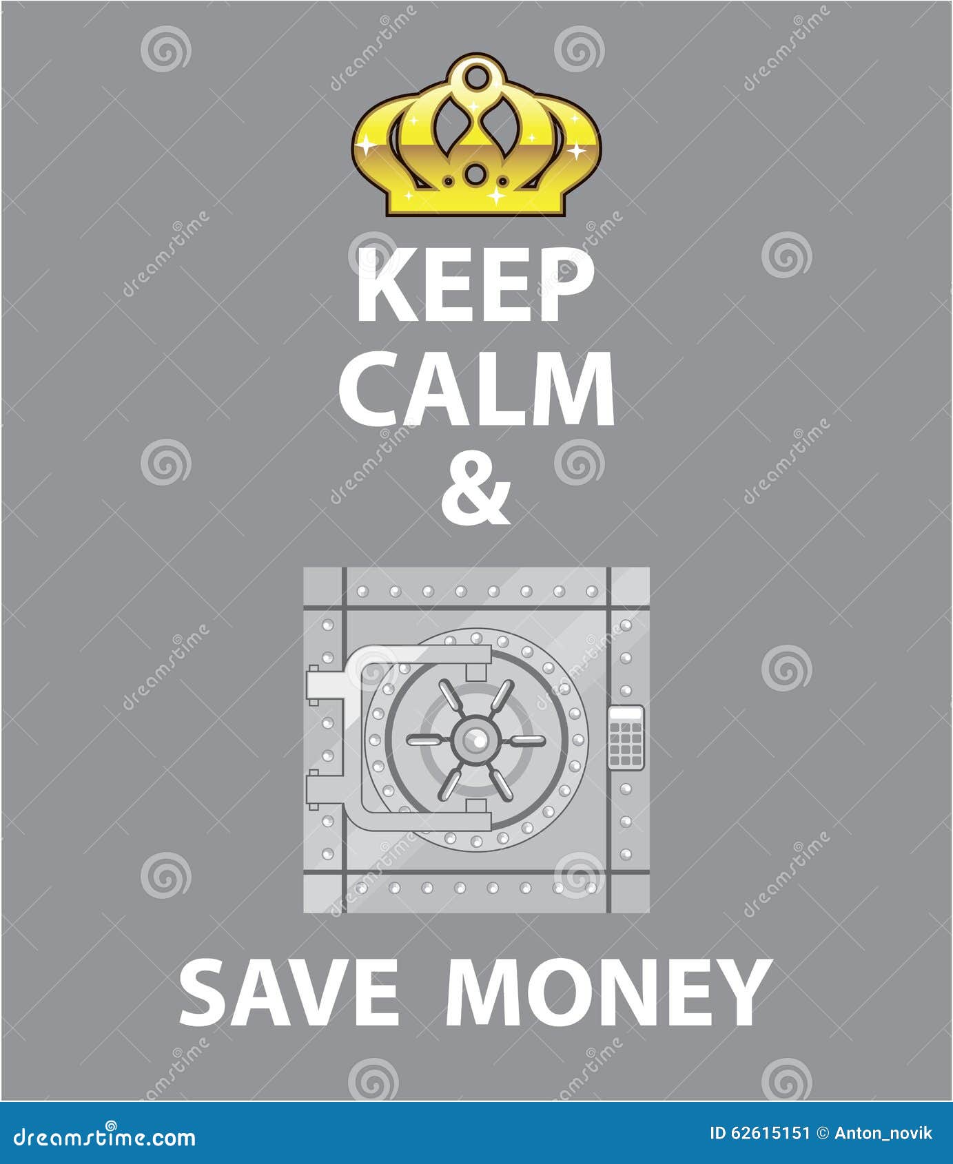 Keep Calm and Save Money Vector Stock Vector - Illustration of deposit ...