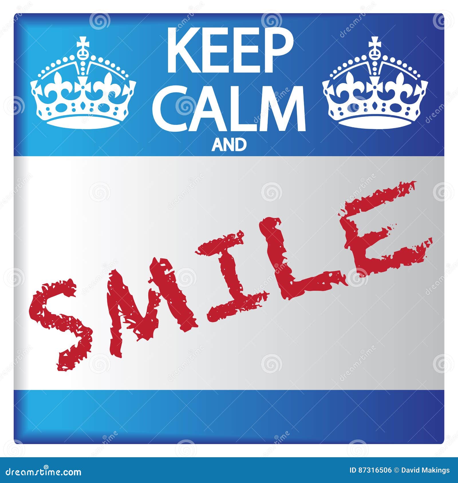 Keep Calm Smile Sticker Stock Illustrations – 23 Keep Calm Smile ...