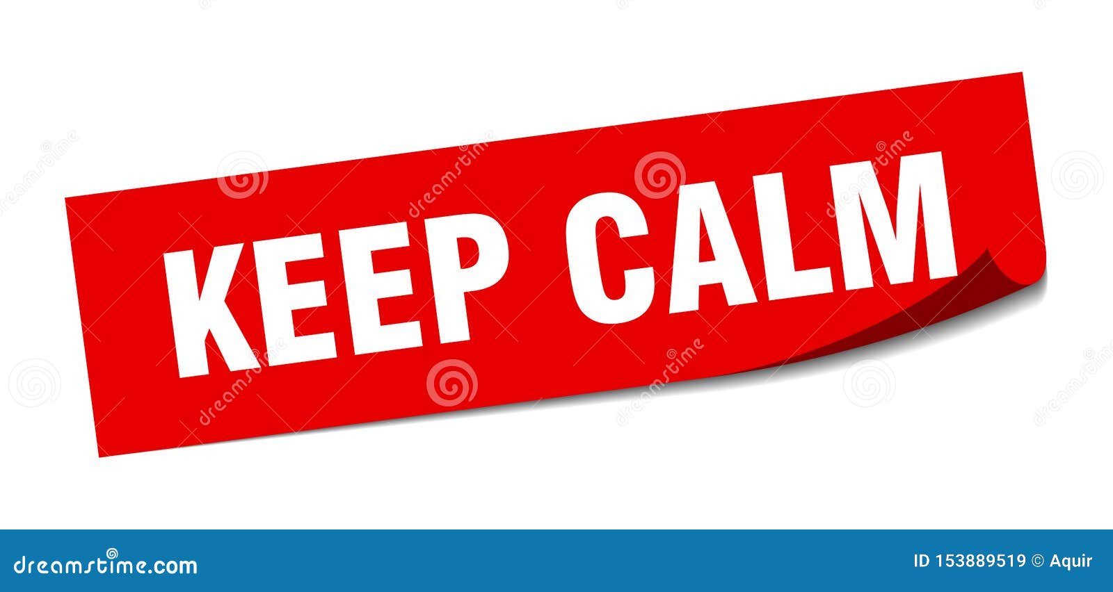Keep calm sticker. stock vector. Illustration of peeler - 153889519