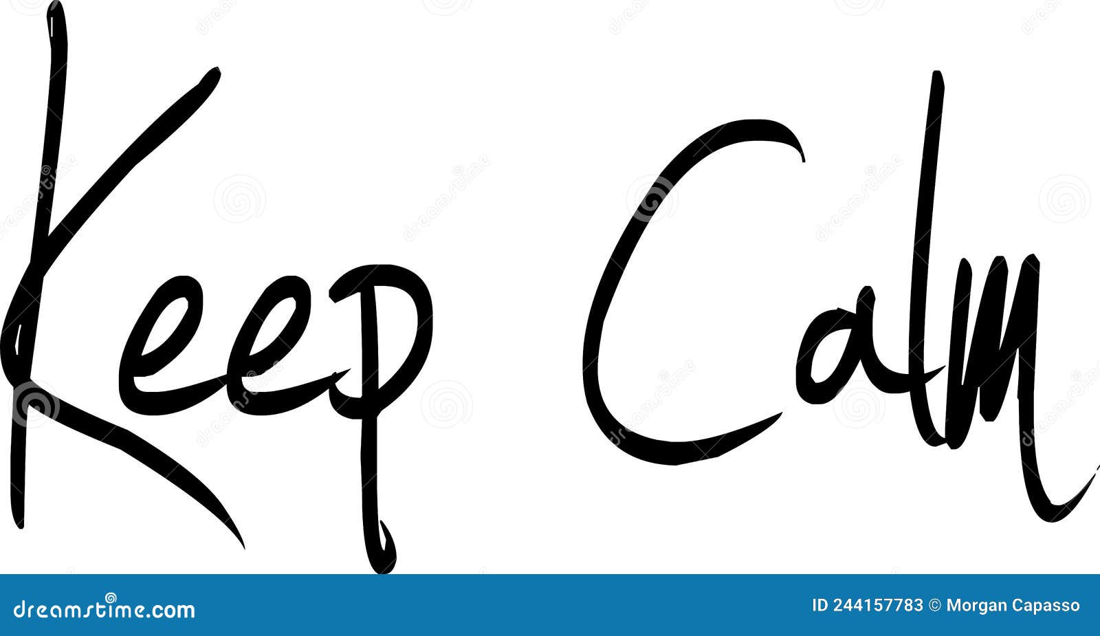 Keep Calm Text Sign Illustration Stock Vector - Illustration of print ...