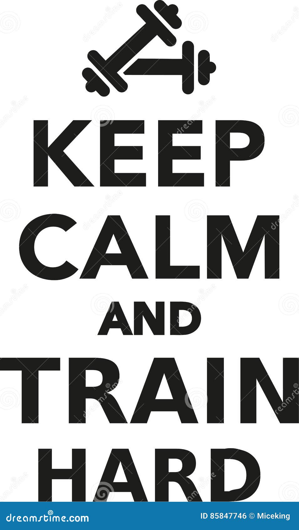 Train Hard. Motivational Quote About Sport, Job And Diligence. Vector ...