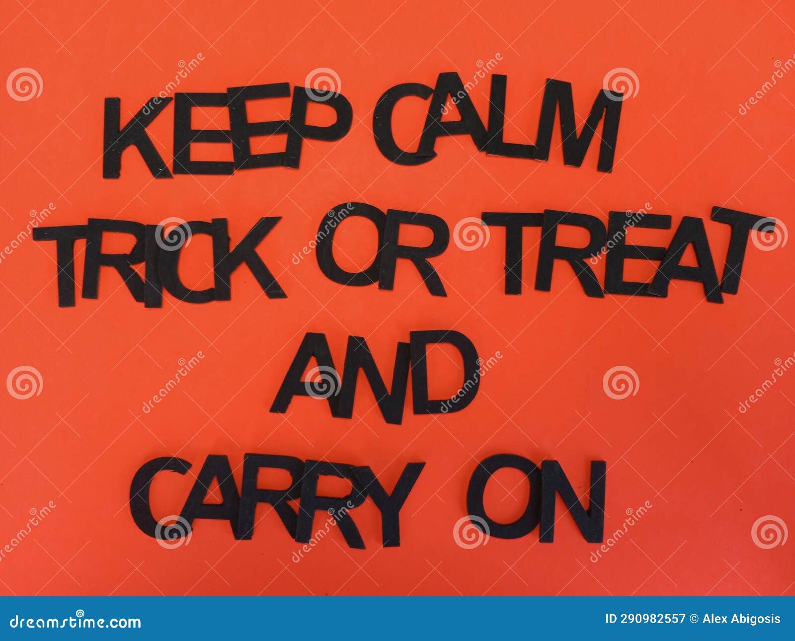 Keep Calm Trick or Treat and Carry on Stock Image - Image of october ...