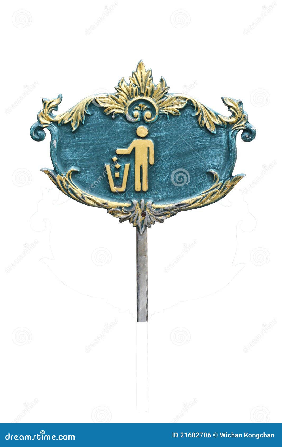 Clean The Dog Sign. Pick Bag Garbage Poo Rule. Prohibition Green Stock ...