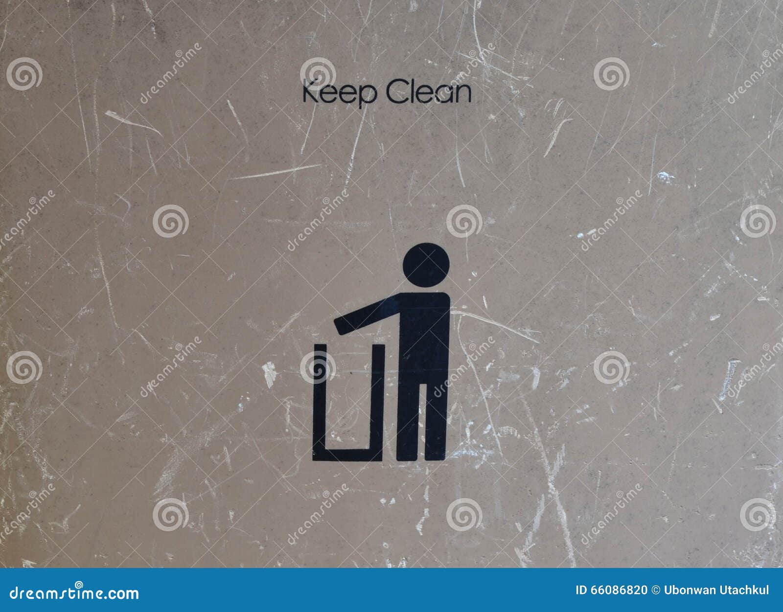 Keep Clean Sign stock photo. Image of sign, symbol, litter - 66086820