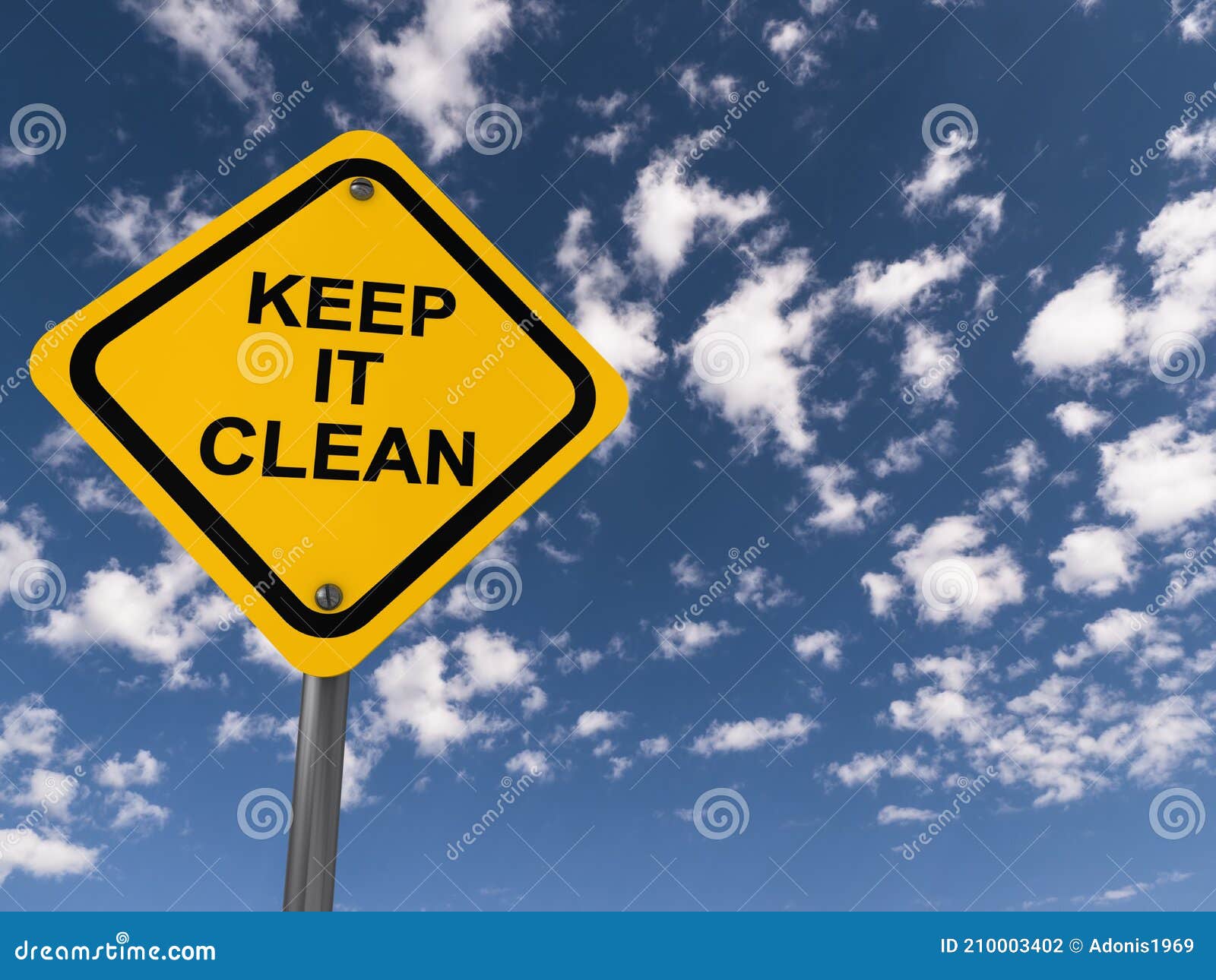 Keep Clean Sign Royalty-Free Stock Photography | CartoonDealer.com ...