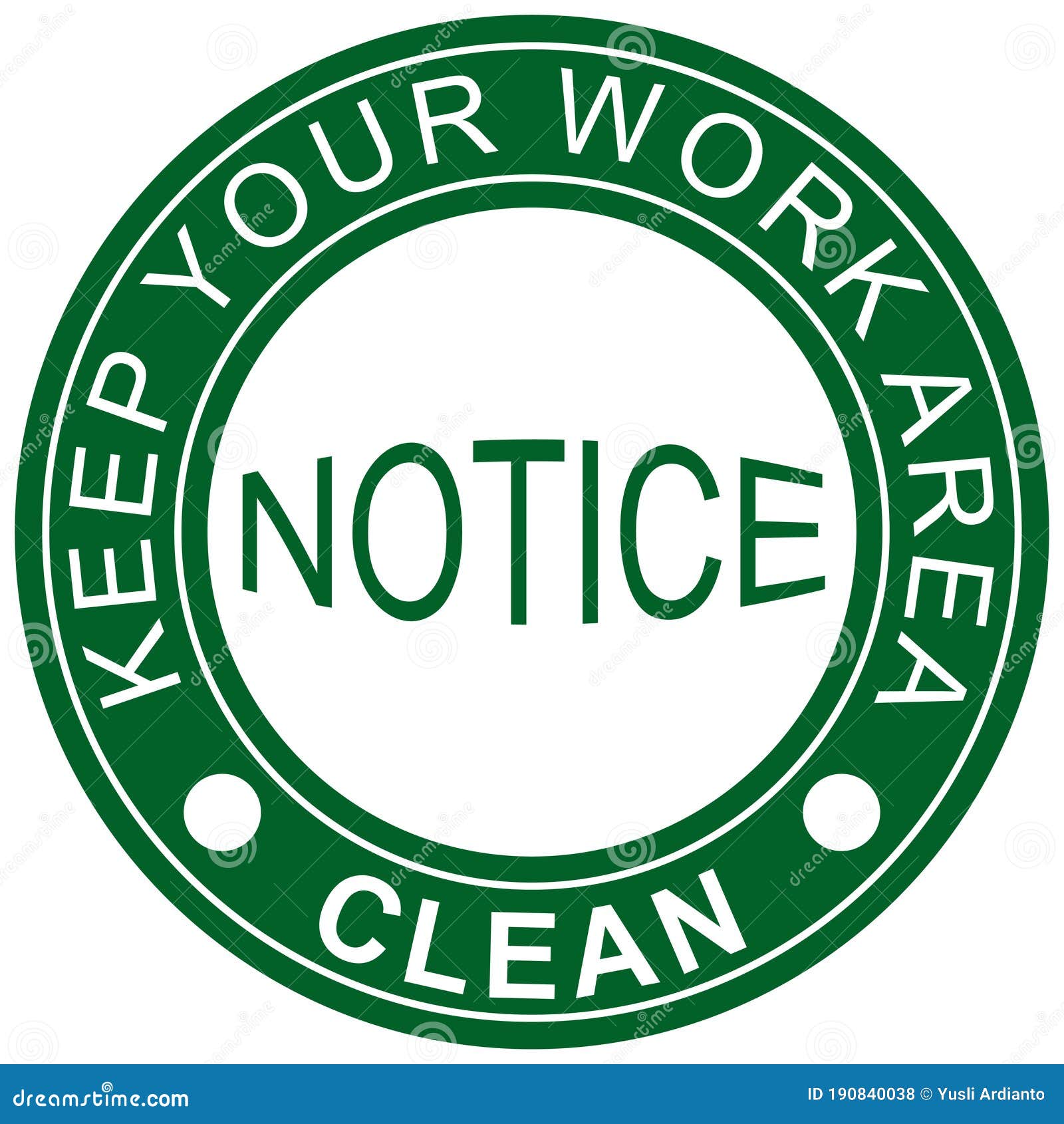 Keep Clean,keep Your Work Area Clean Symbol,yellow Sticker,icon Stock ...