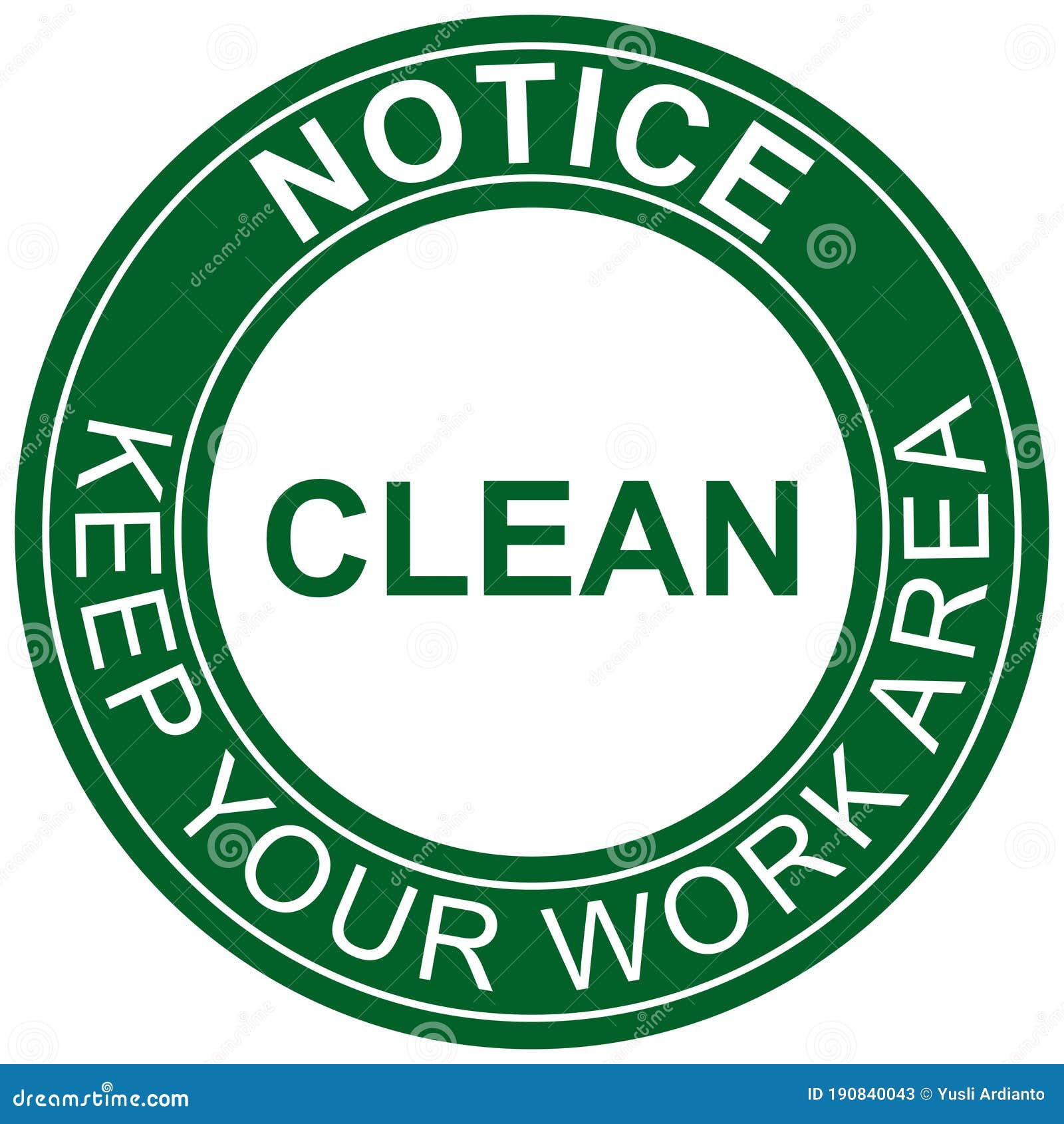 Keep Clean,keep Your Work Area Clean ,yellow Sticker,icon,vector Stock ...