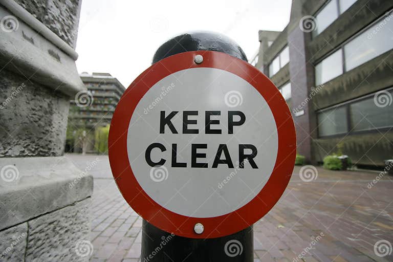 Keep clear stock image. Image of simplicity, urban, london - 698191