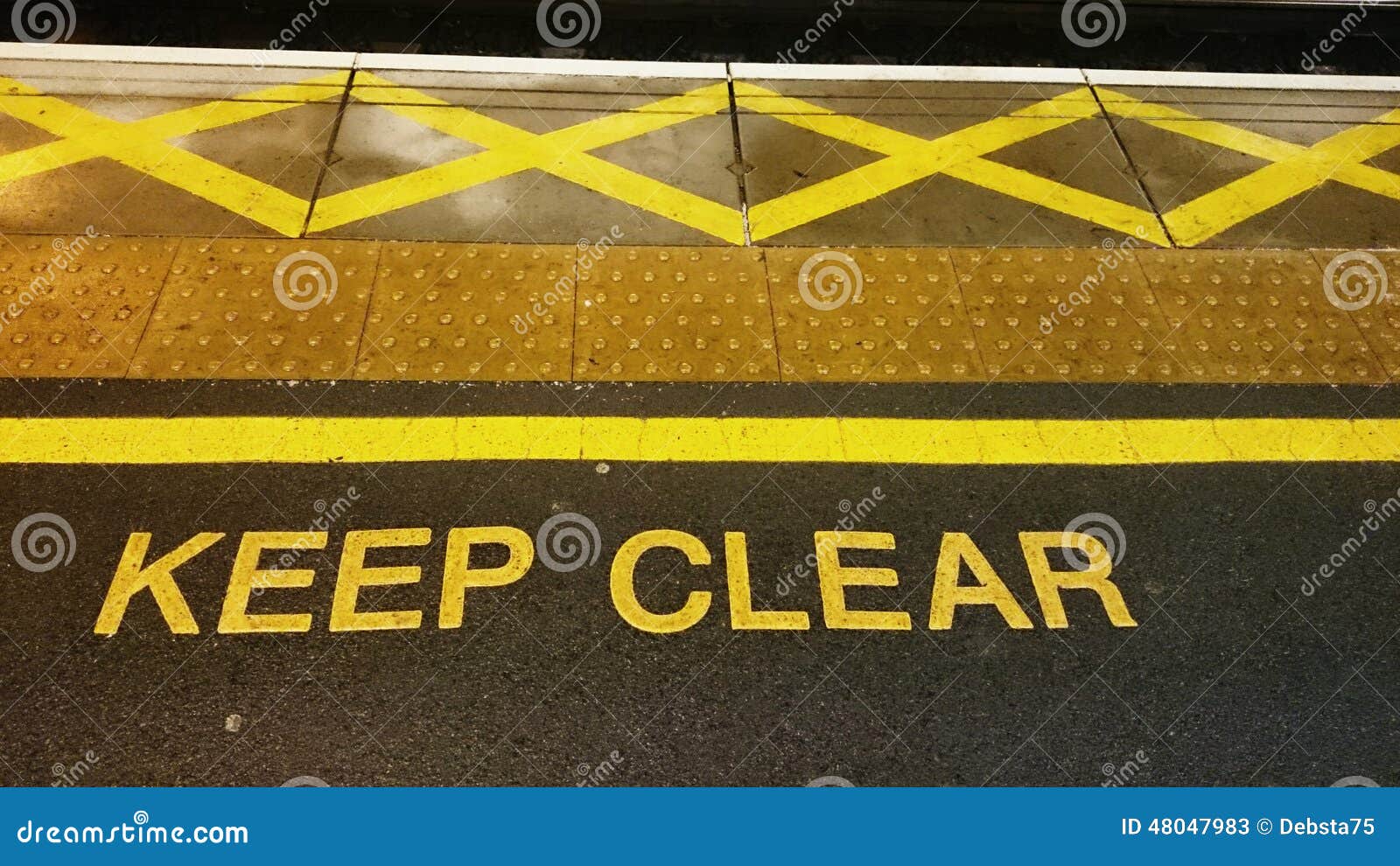Keep clear stock image. Image of tracks, station, clear - 48047983