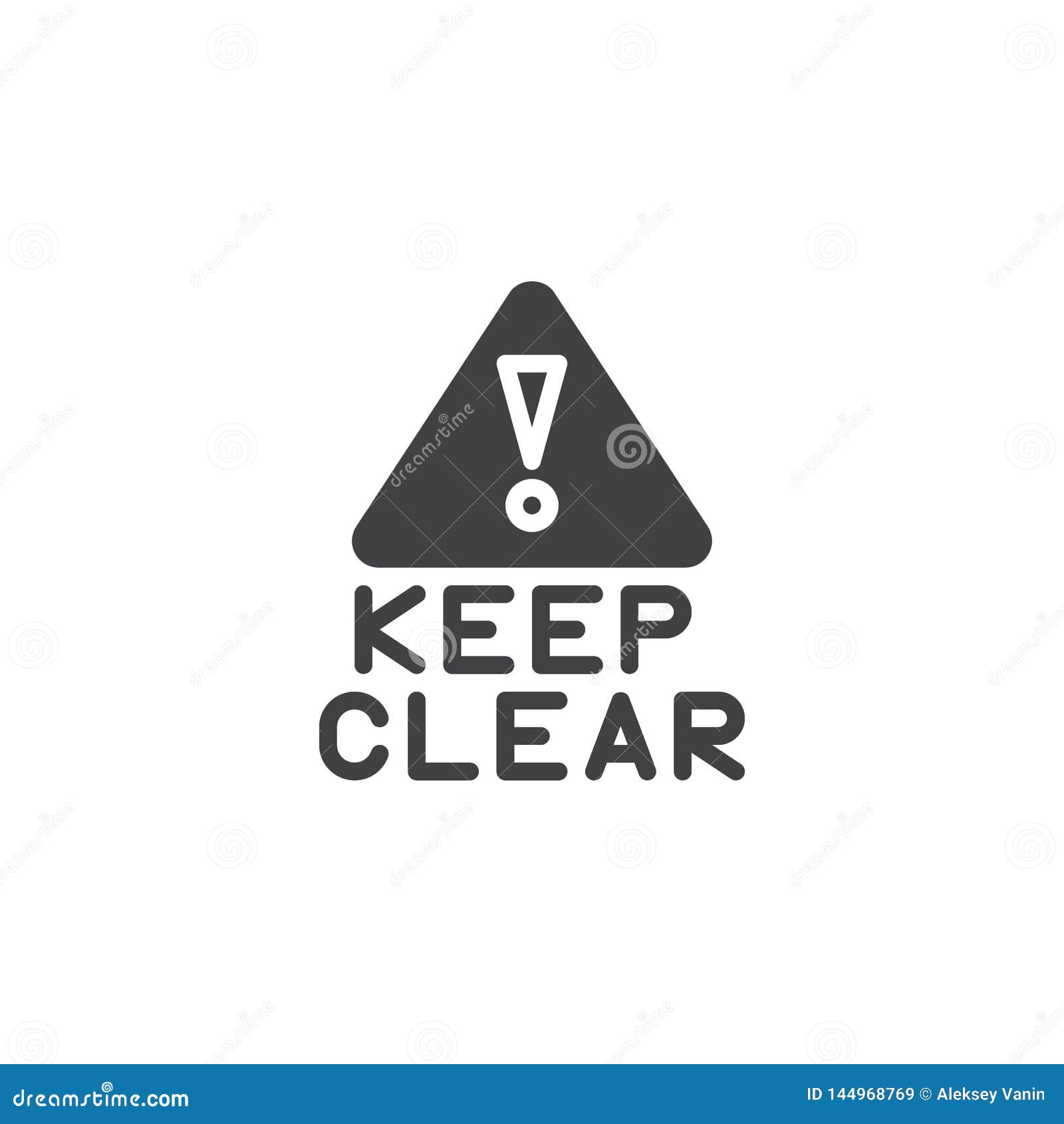 Keep Clear Symbol Sign, Vector Illustration, Isolated On White ...