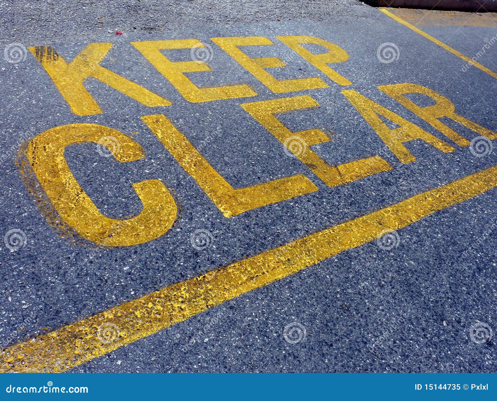 Keep clear sign stock image. Image of clear, cityscape - 15144735