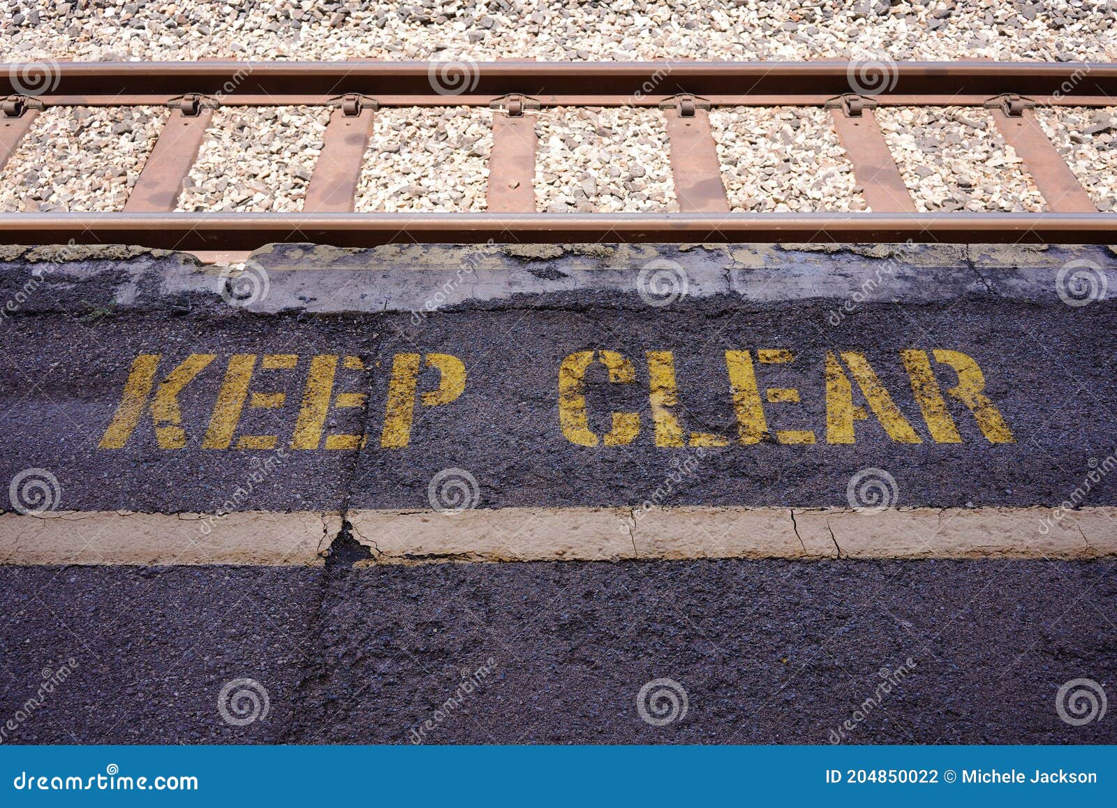 Keep Clear Vintage Sign stock photo. Image of clear - 204850022