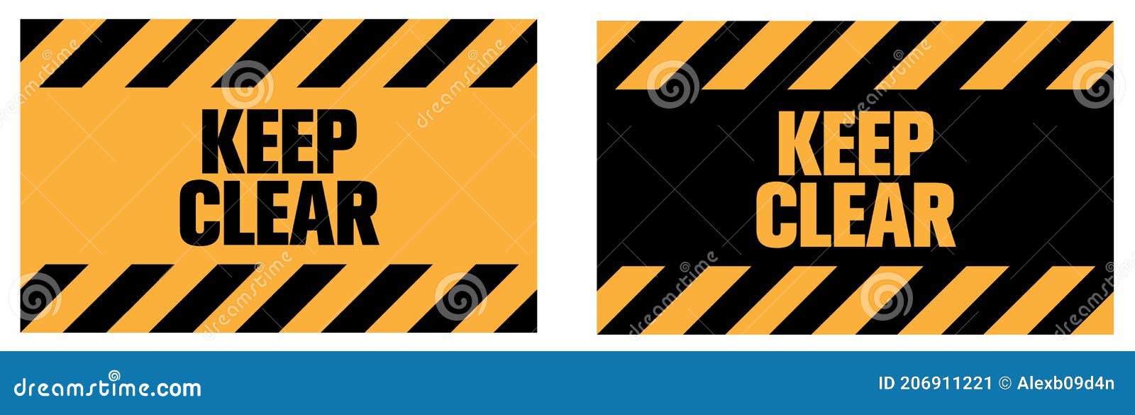Keep Clear Industrial Warning Sign Icon Vector For Your Web Design ...