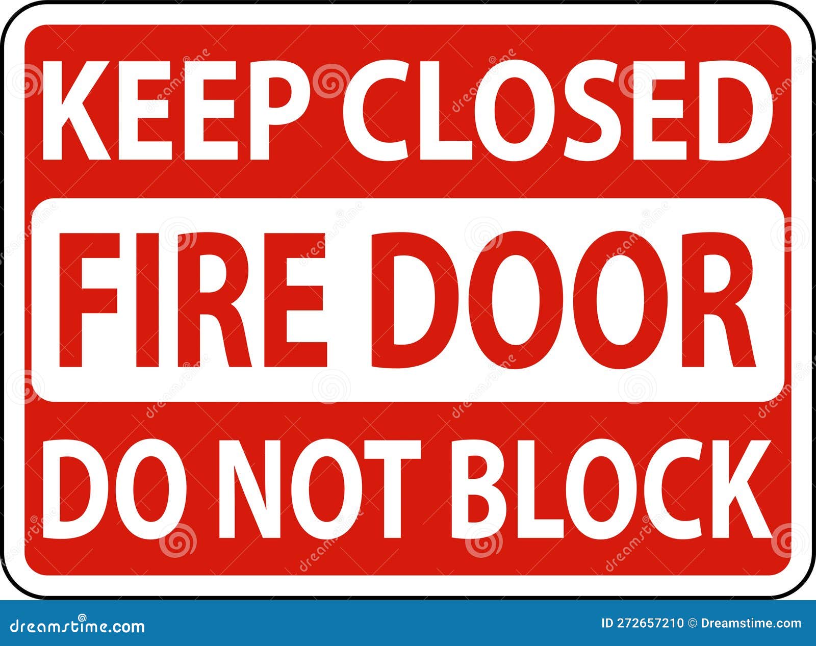 Keep Closed Do Not Block Fire Door Sign Stock Vector - Illustration of ...