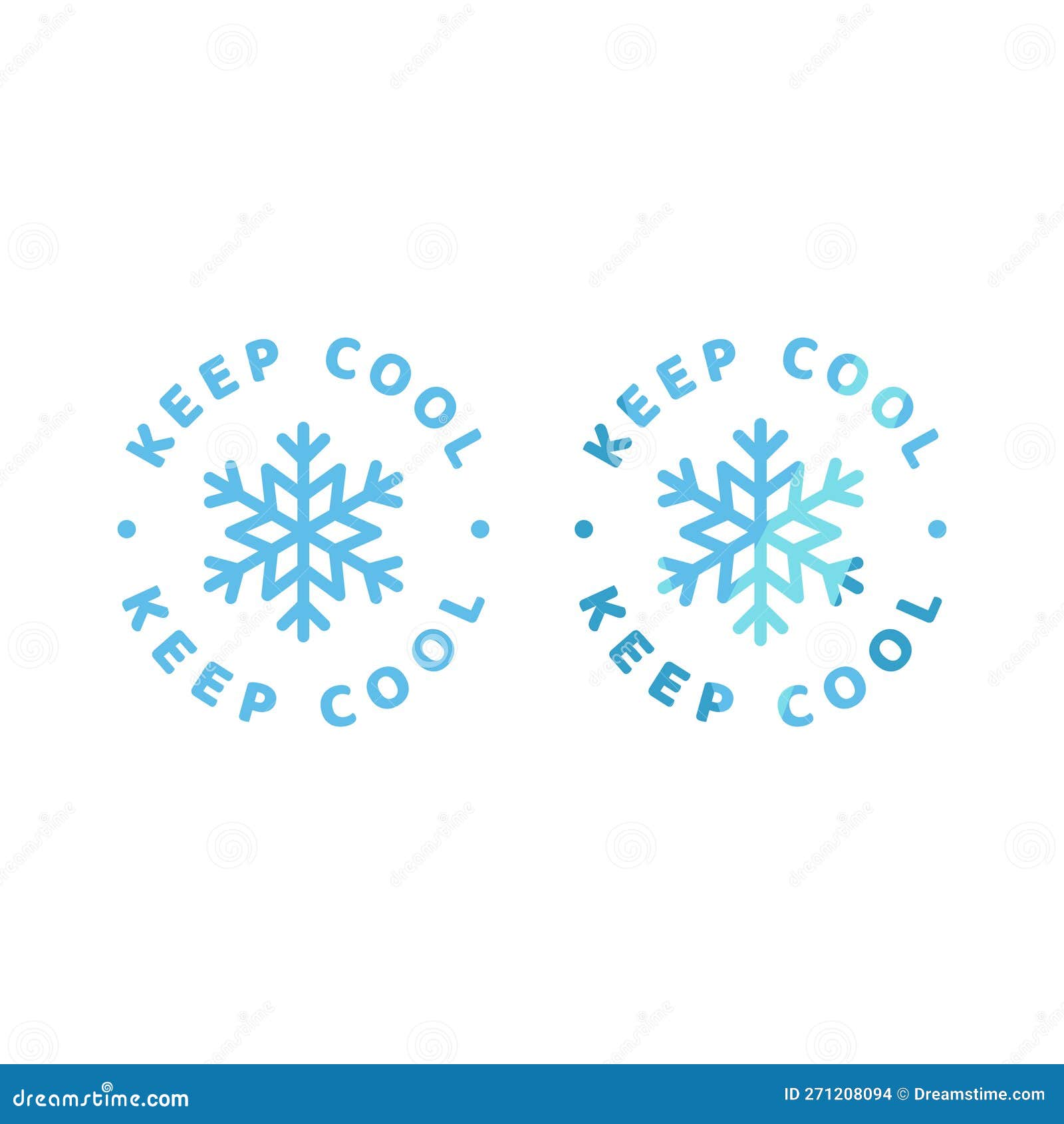 Keep Refrigerated Label Or Sticker Cartoon Vector | CartoonDealer.com ...