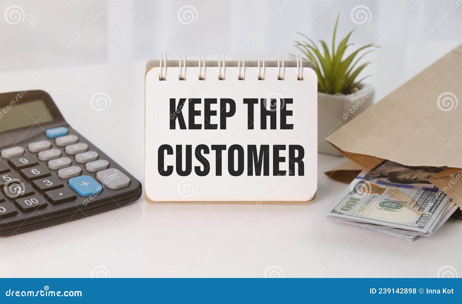 Keep the Customer Message, Concept of Customer Stock Photo - Image of ...