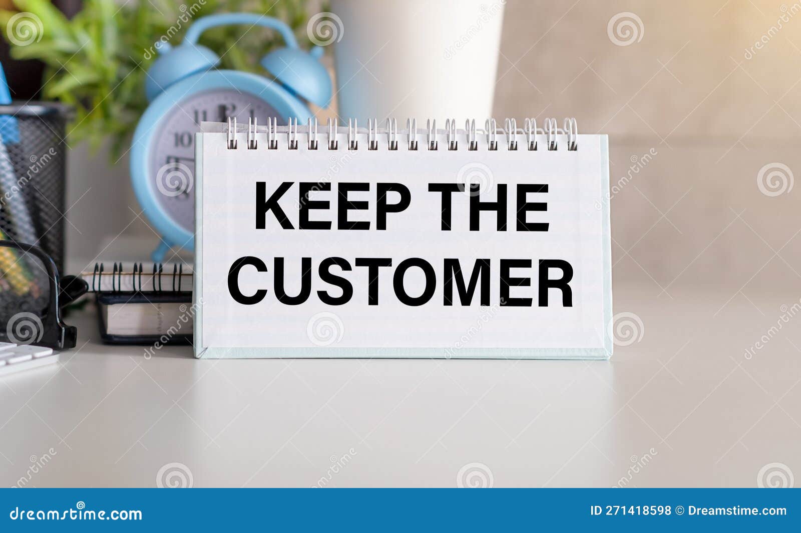 Keep the Customer Message, Concept of Customer or Brand Loyalty. Stock ...
