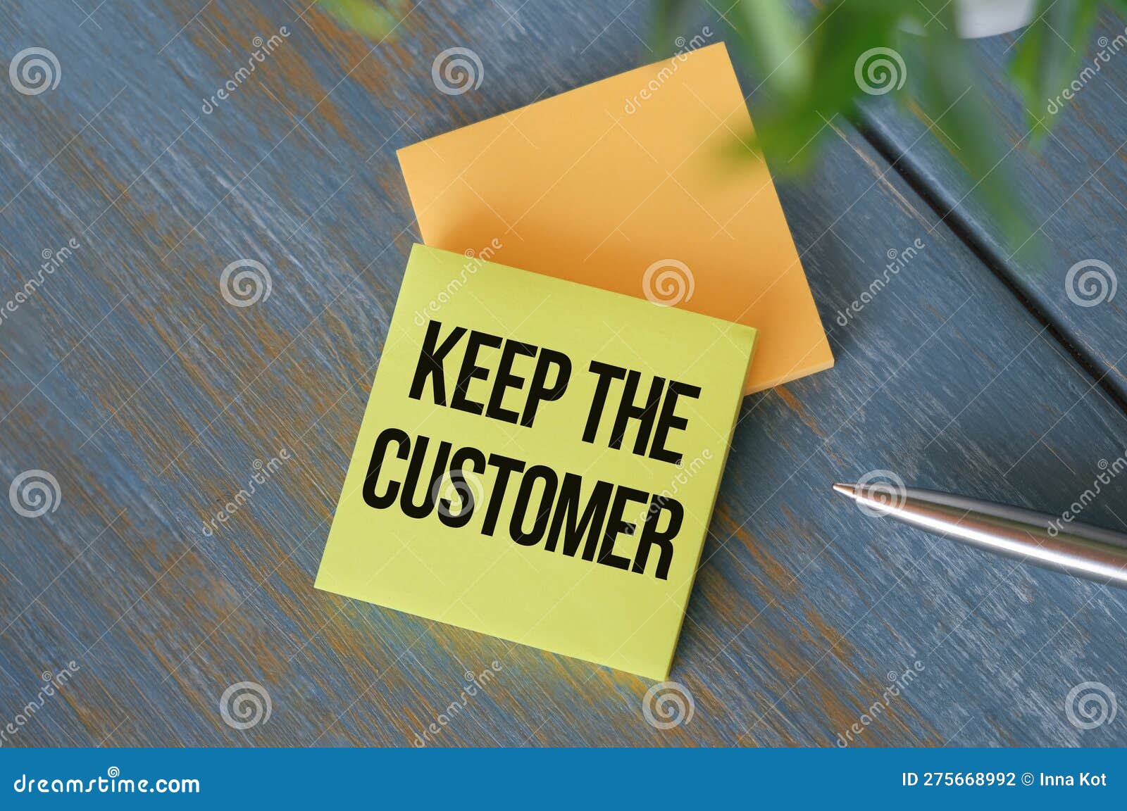 Keep the Customer Message, Concept of Customer or Brand Loyalty. Stock ...