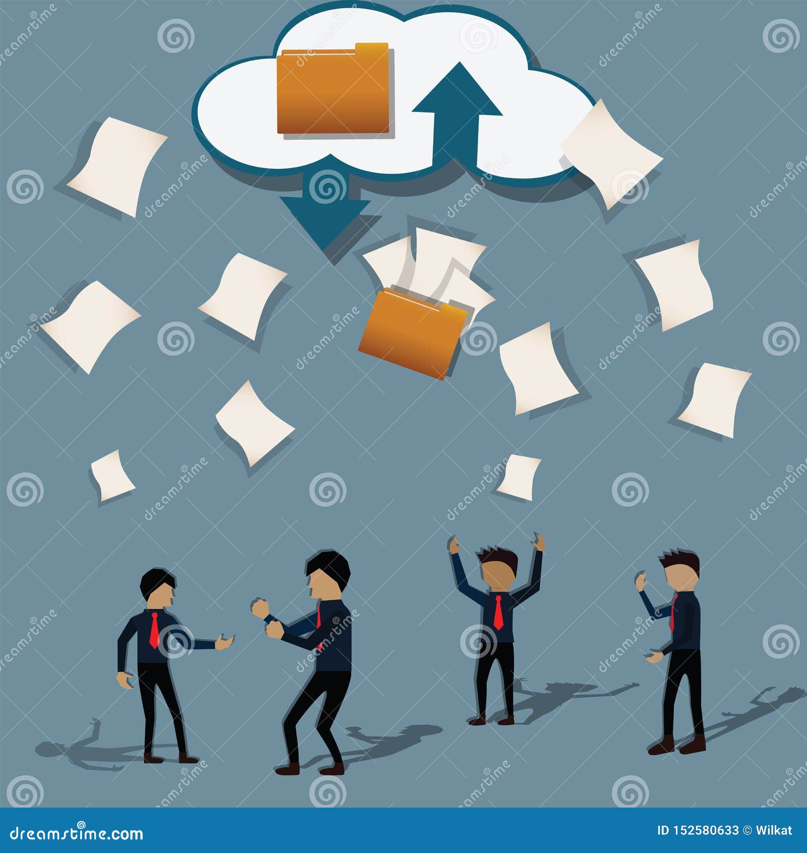 Keep Data in Cloud Technology.Concept Business - Vector Stock Vector ...