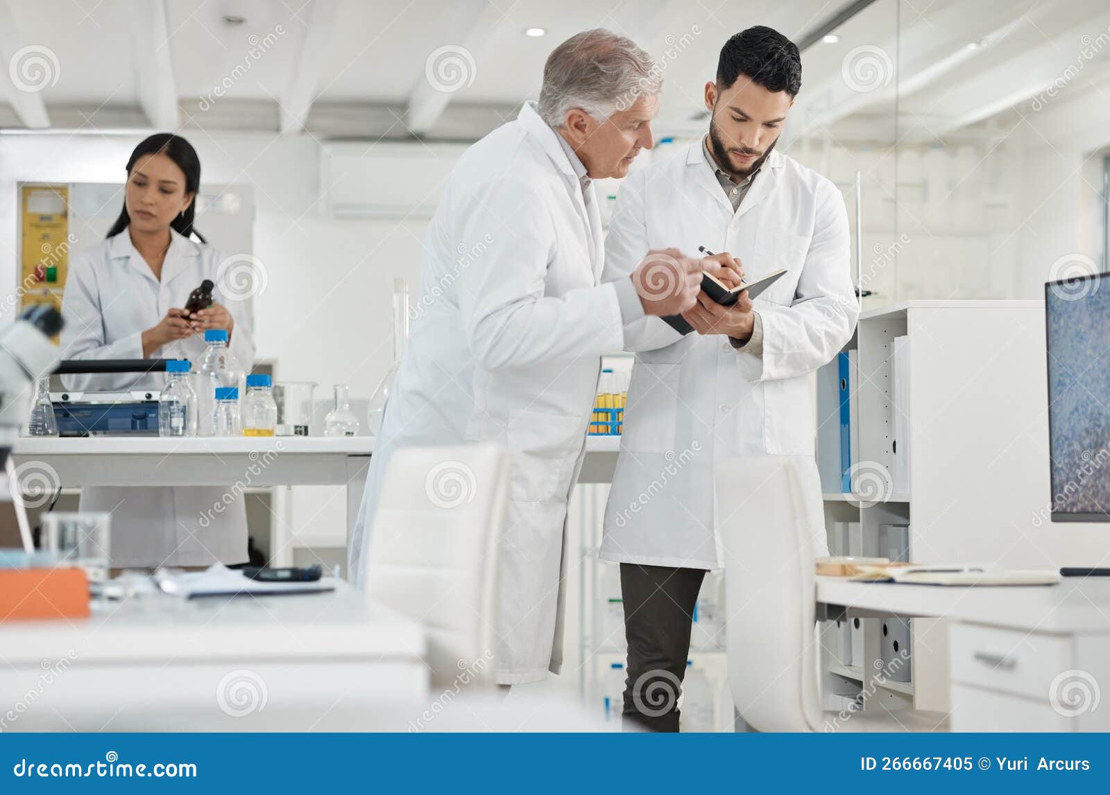 Always Keep a Detailed Data Record of Every Experiment. Two Scientists ...