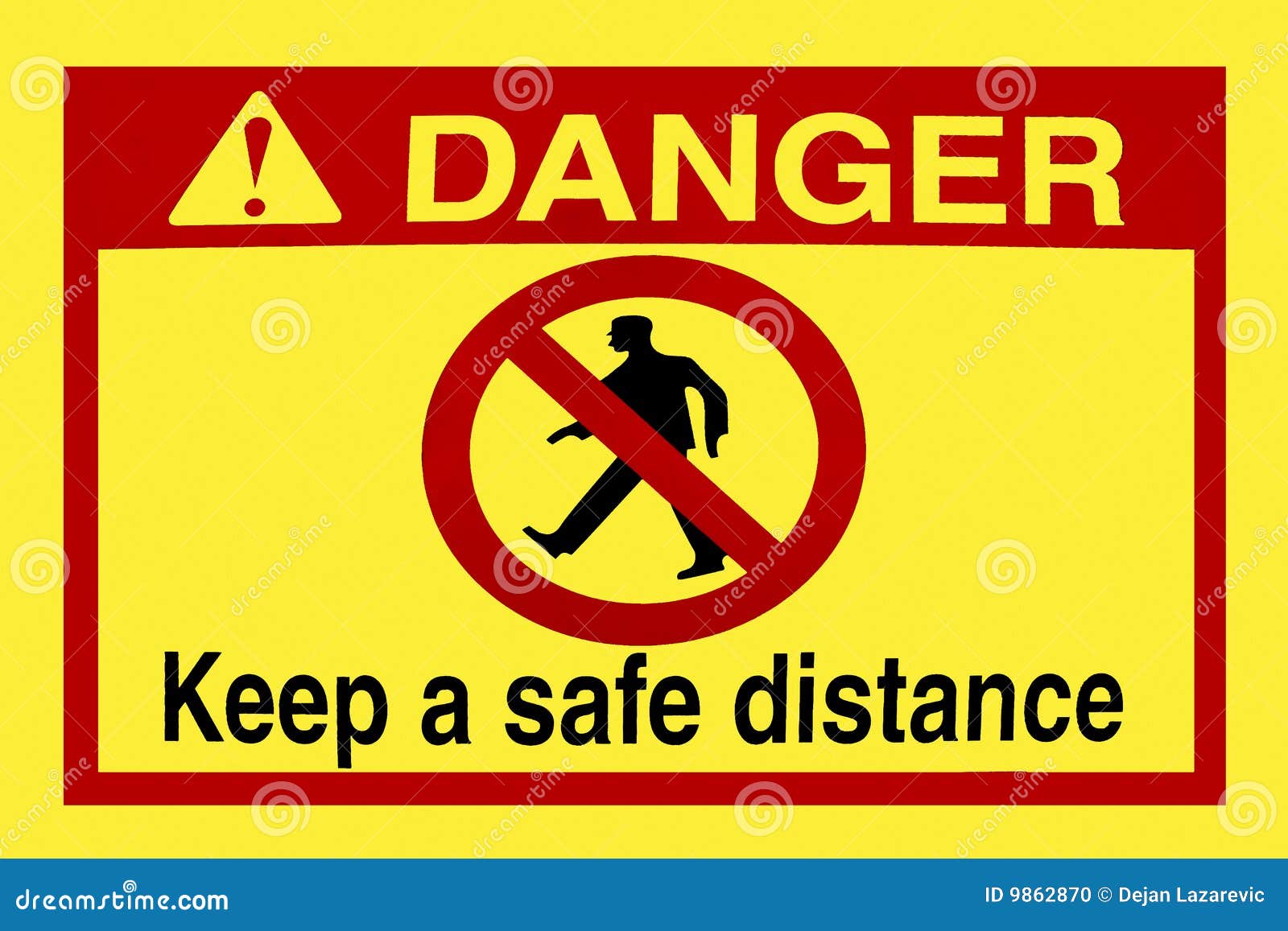 Keep Distance Stock Photo - Image: 9862870
