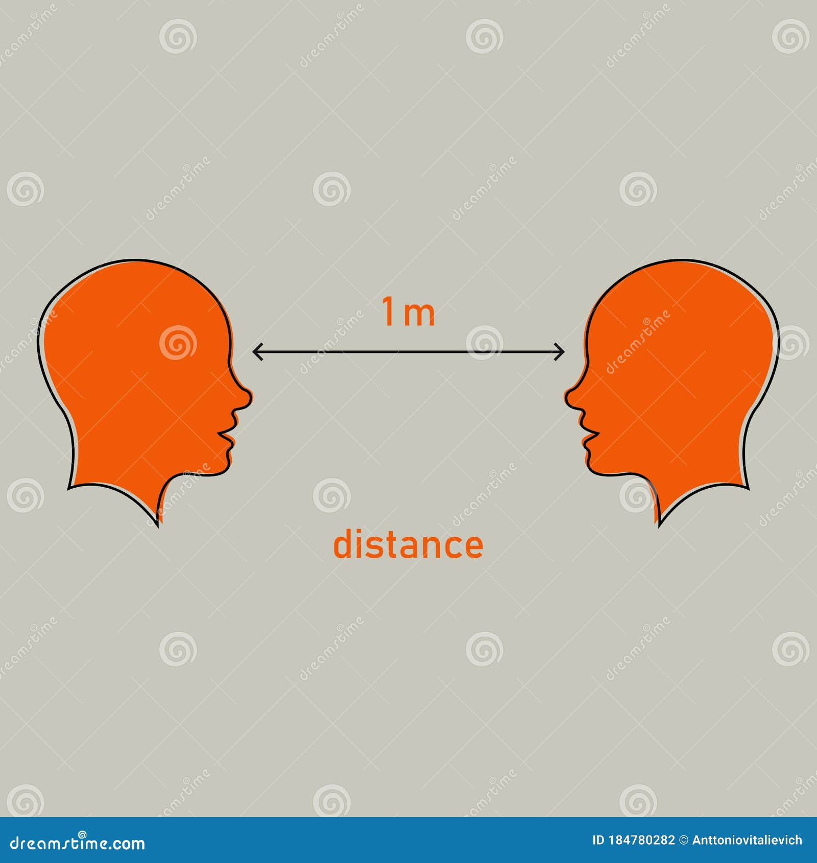Keep distance icon for web stock vector. Illustration of microorganism ...