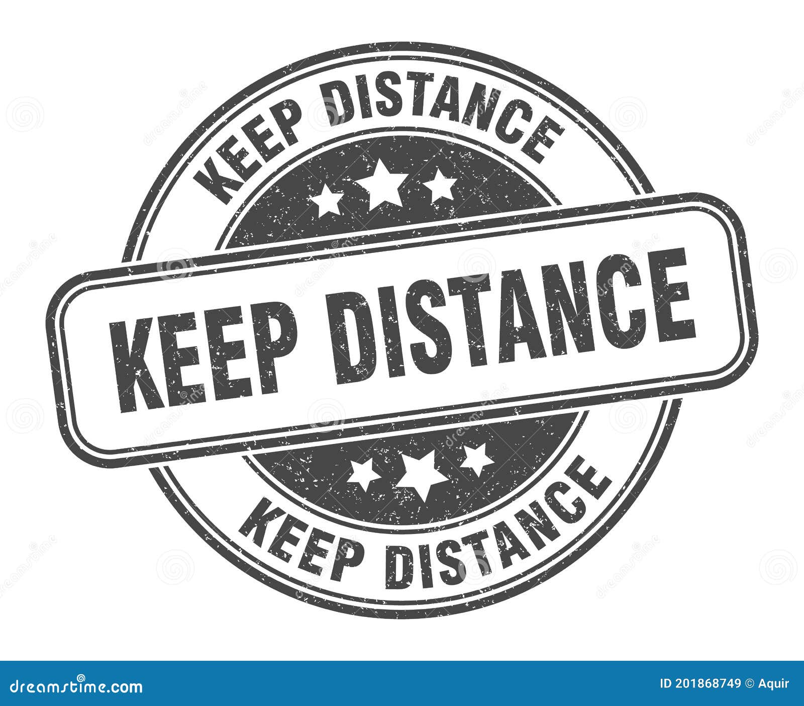 Keep Distance Stamp. Keep Distance Label. Round Grunge Sign Stock ...