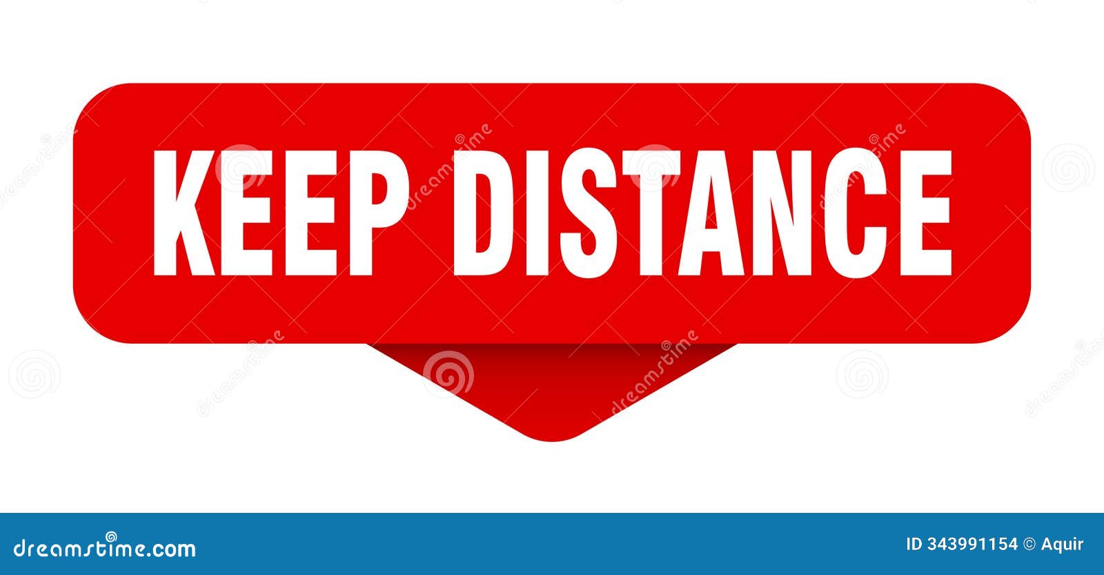 Keep Distance Sticker. Keep Distance Sign on Transparent Background ...