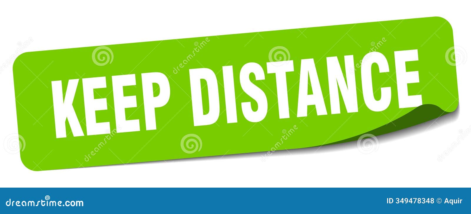 Keep Distance Sticker. Keep Distance Label Stock Vector - Illustration ...