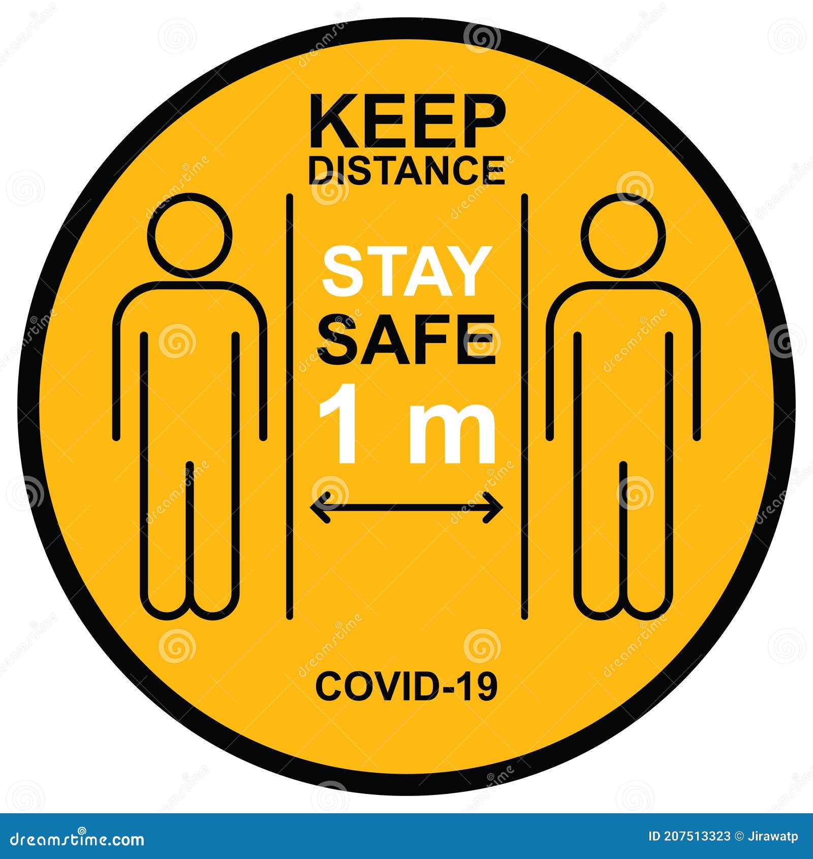 The Distance To The Stop Is 250 Meters. Vector Illustration ...