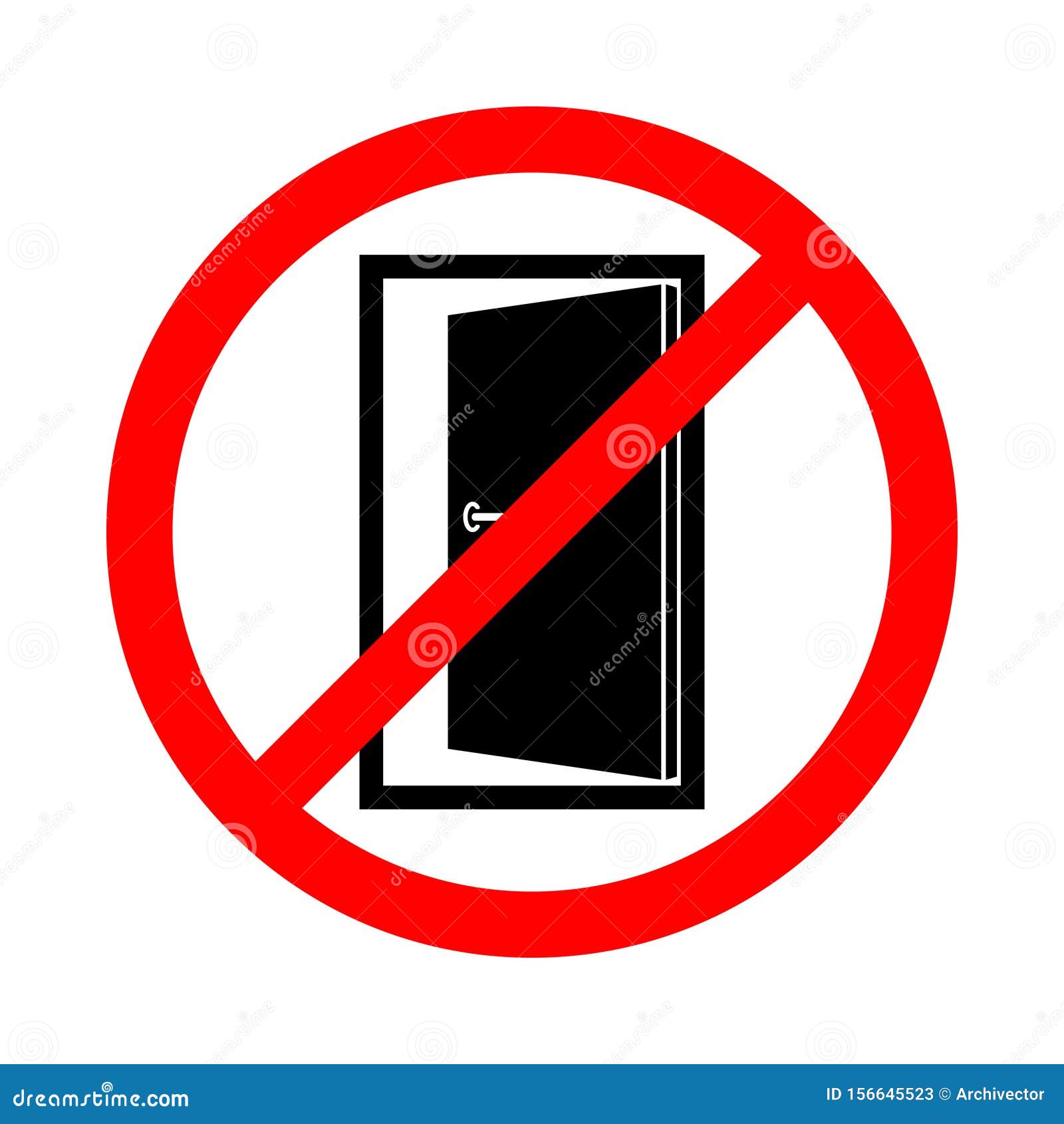 Keep Door Closed Graphic Sign Stock Vector - Illustration of ... Keep Door Closed Graphic Sign Stock Vector - Illustration of ...