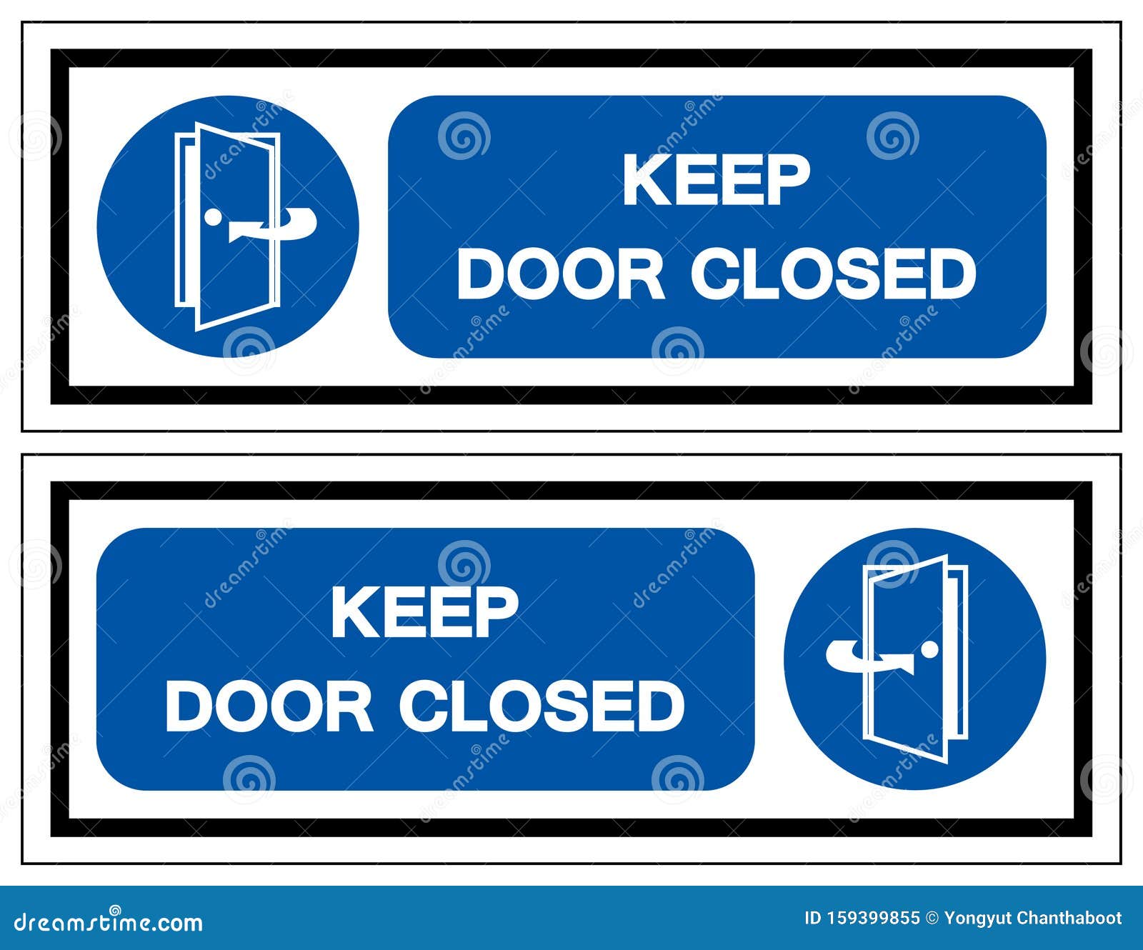 Keep Door Closed Symbol Sign, Vector Illustration, Isolate on White ...