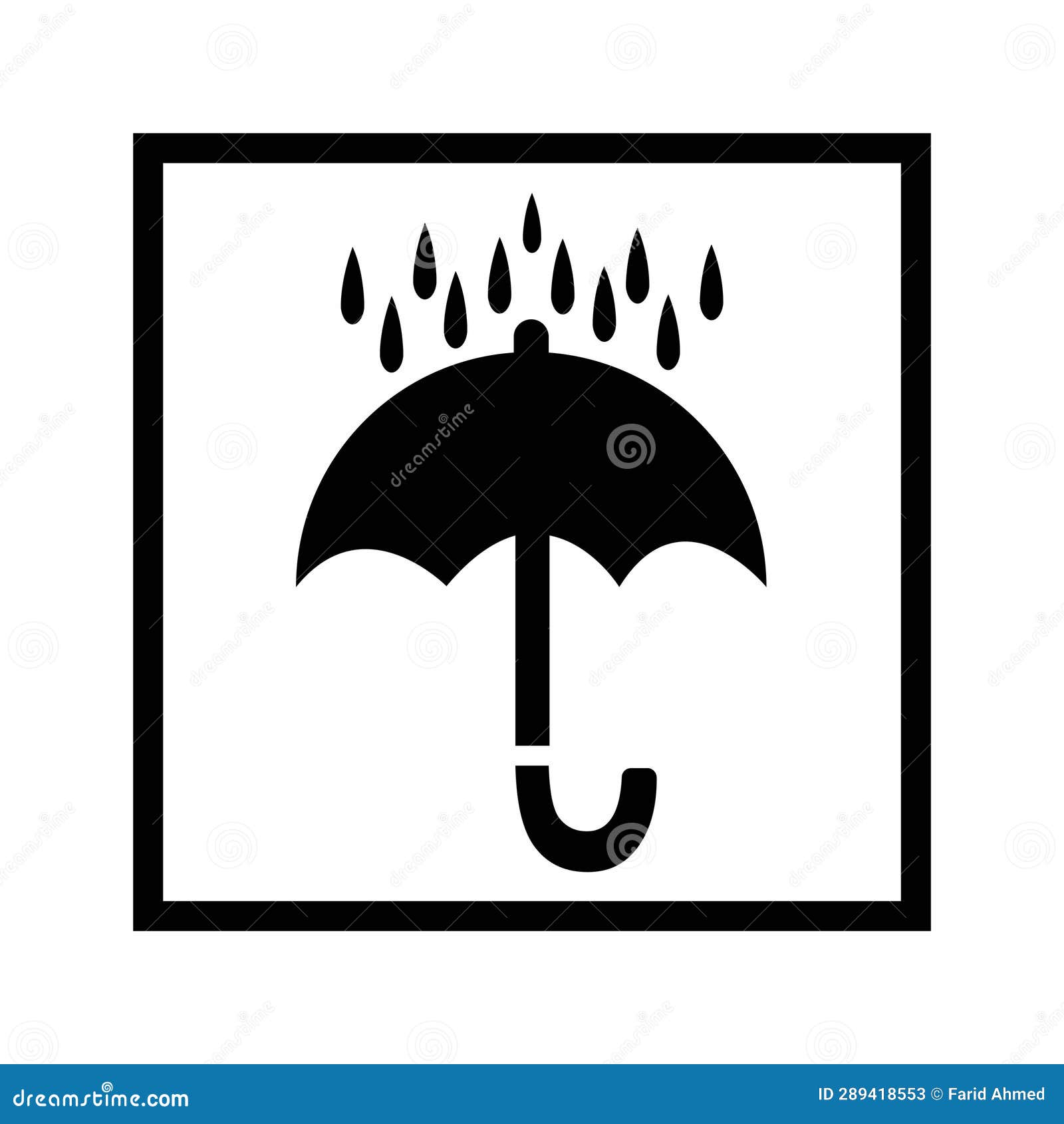 KEEP DRY Packaging Symbols Editable and Resizeable Vector Icon Stock ...