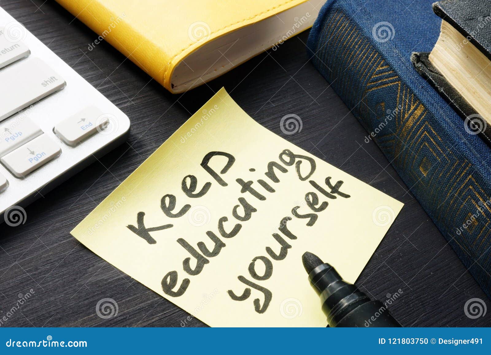 Keep Educating Yourself. Lifelong Learning. Stock Photo - Image of ...