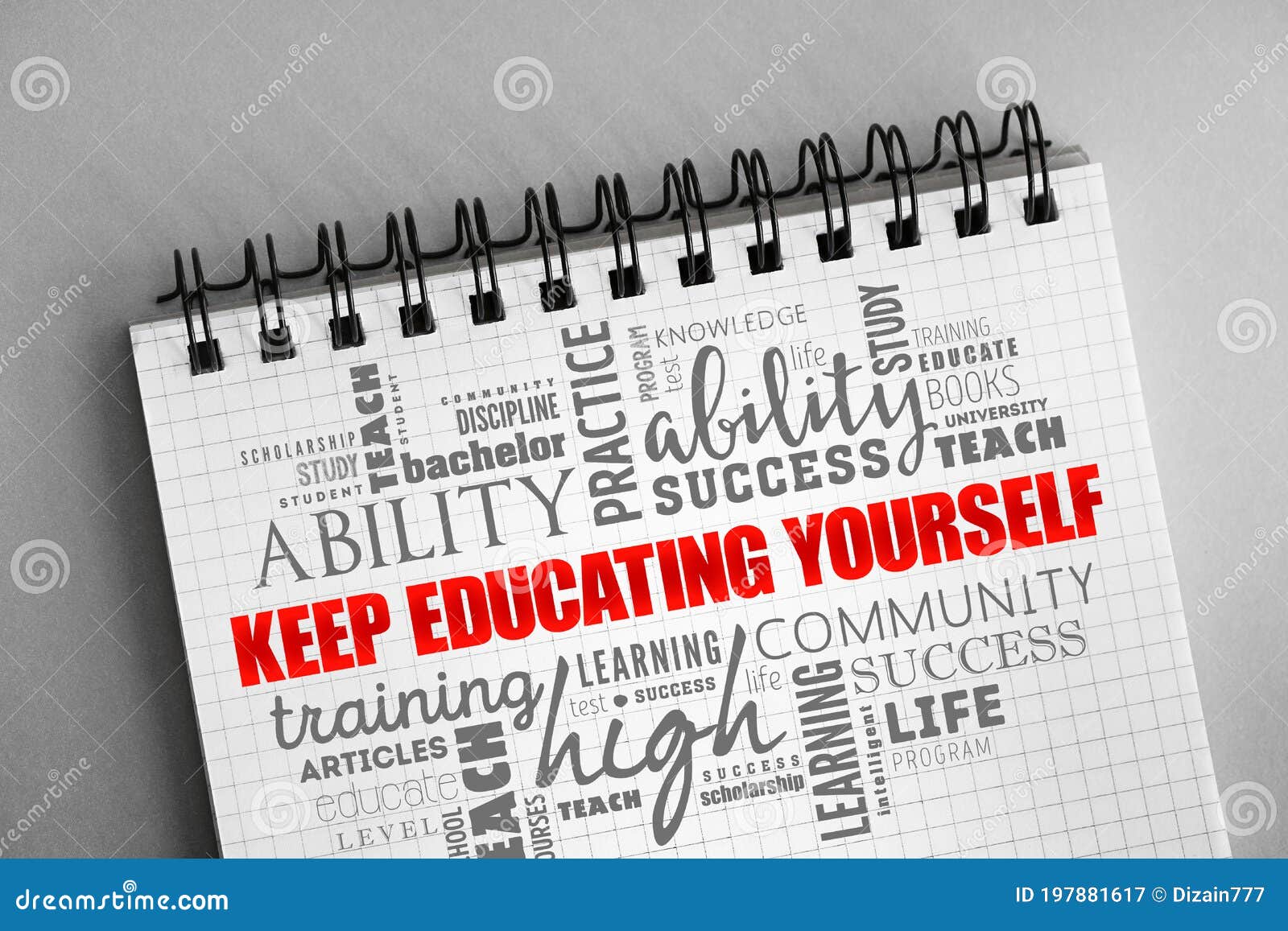 KEY - Keep Educating Yourself Acronym On Blackboard Royalty-Free Stock ...