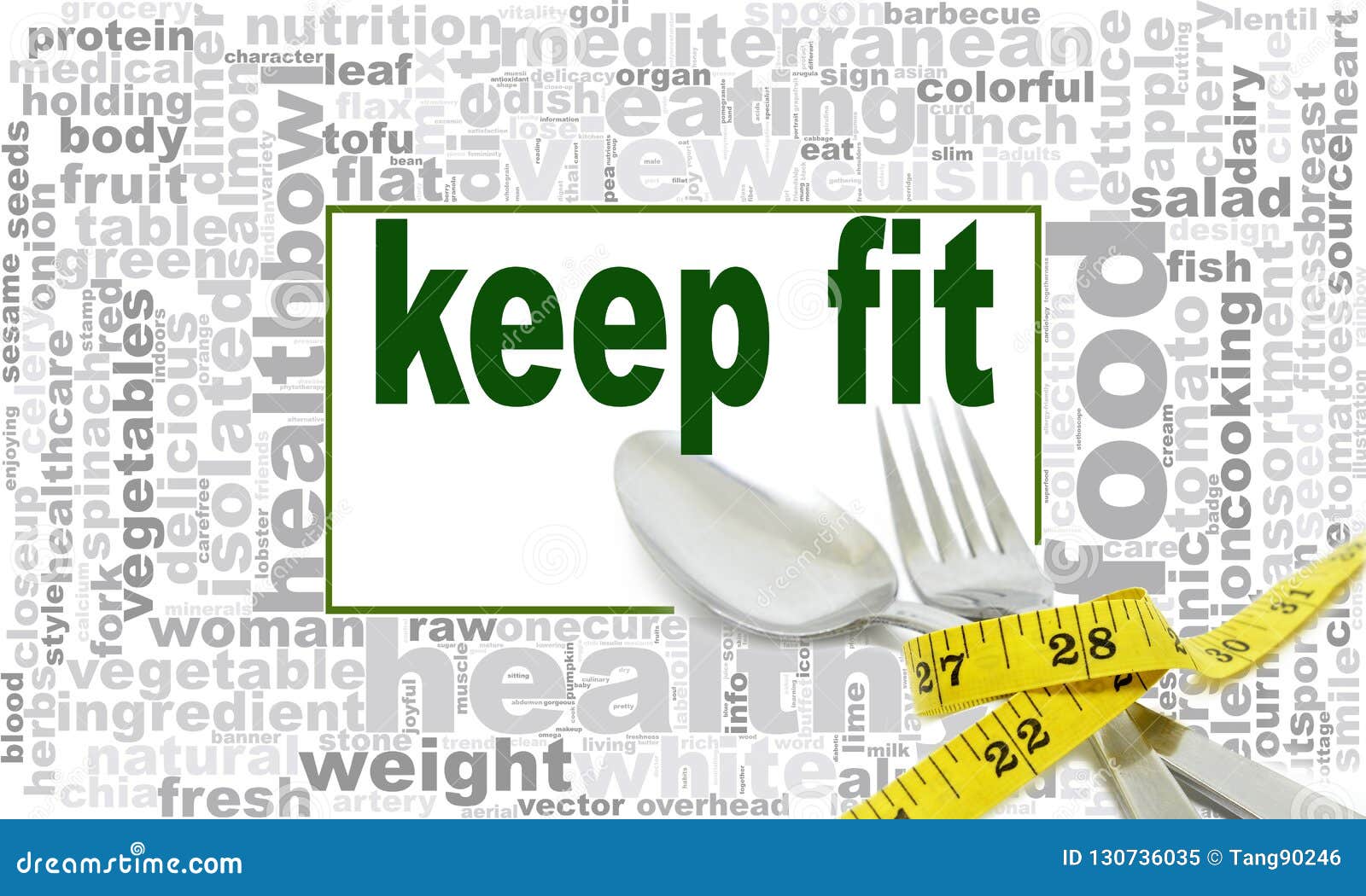 Keep fit word cloud stock illustration. Illustration of weight - 130736035