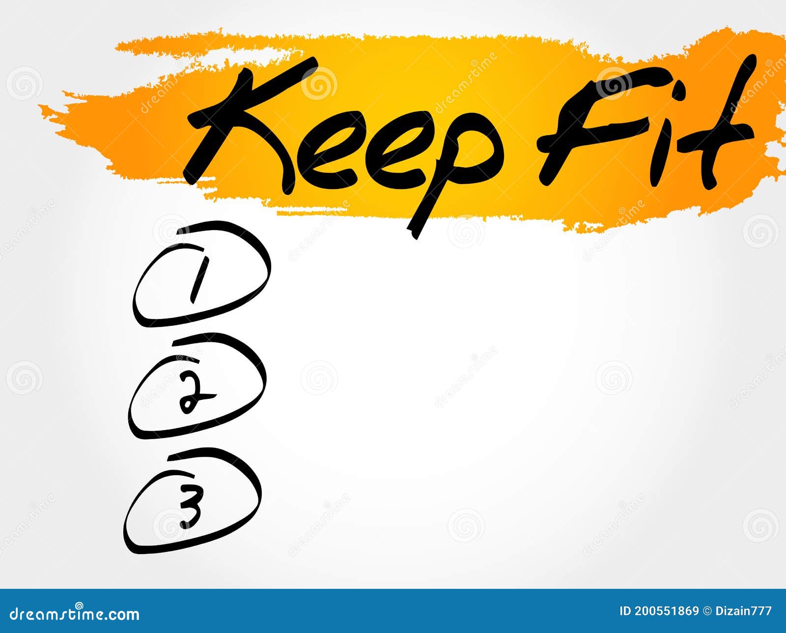 KEEP FIT word cloud stock illustration. Illustration of promotion ...