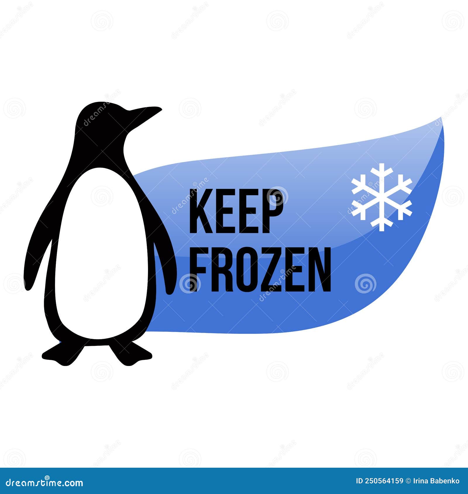 Keep frozen stock vector. Illustration of food, frozen - 250564159