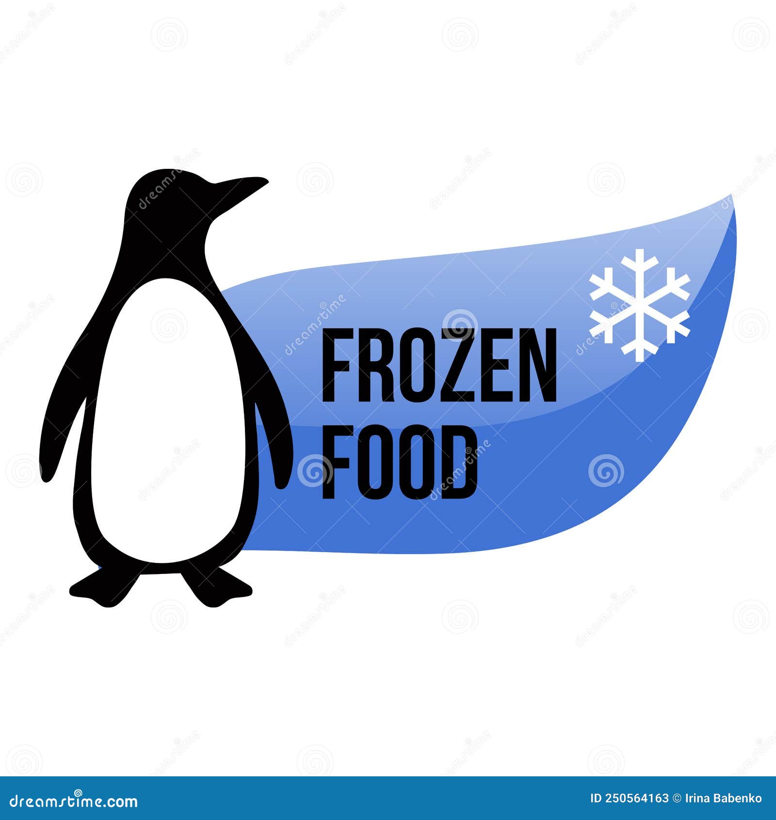 Frozen food logo stock vector. Illustration of seafood - 250564163