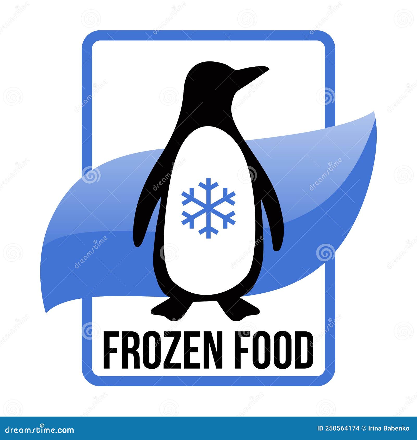 Frozen Food Logo Vector Illustration | CartoonDealer.com #250564174