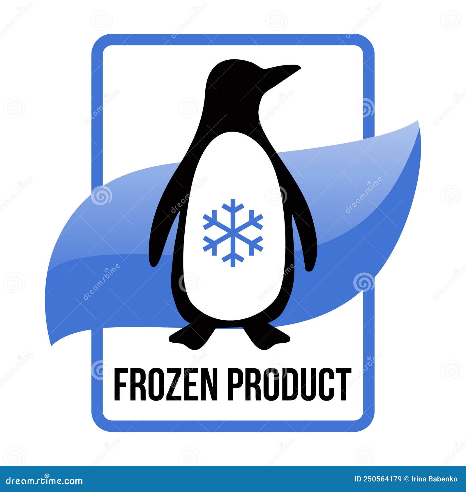 Frozen product logo stock vector. Illustration of design - 250564179
