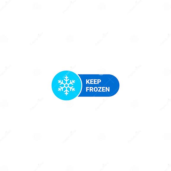 Keep Frozen Label Vector Graphics Stock Vector - Illustration of ...